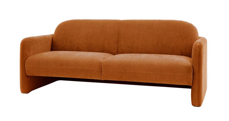 Messina Large Amber Fabric Sofa– Indigo Lounge