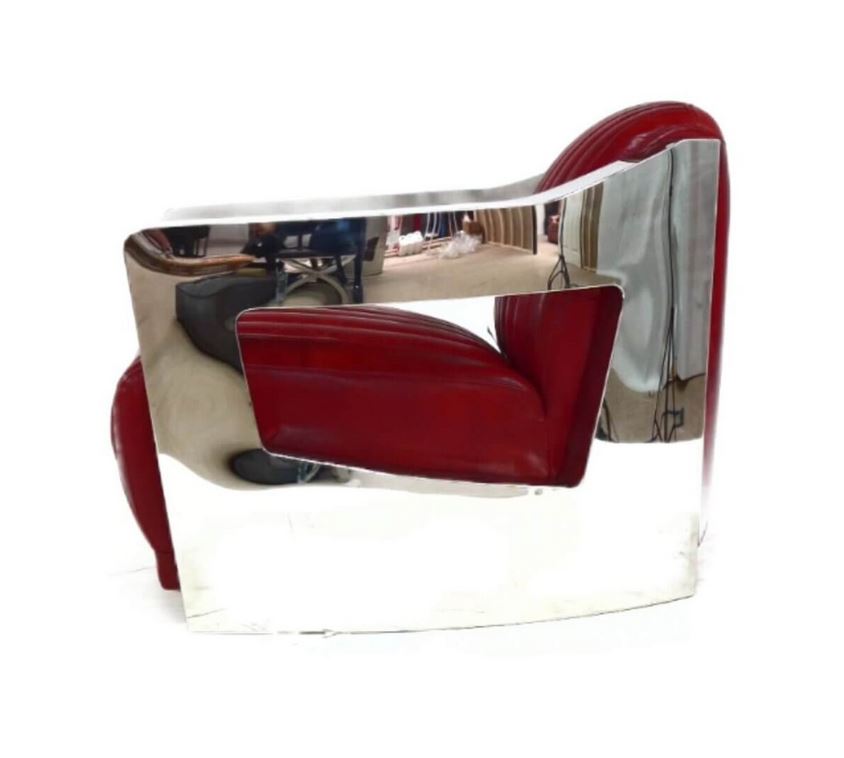 Aviator Luxury Distressed Leather Tub Chair - Vintage Red– Indigo Lounge